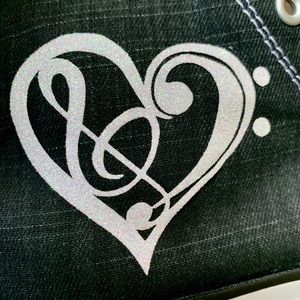 Converse | Shoes | Converse All Star High Top Musical Note Shoes | Poshmark